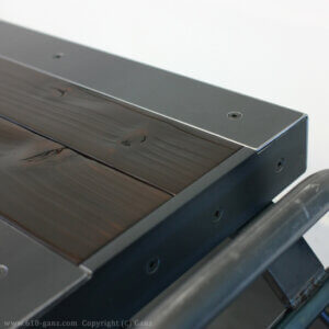 Floating Bench "Wood Top" - GANZ METAL FAB